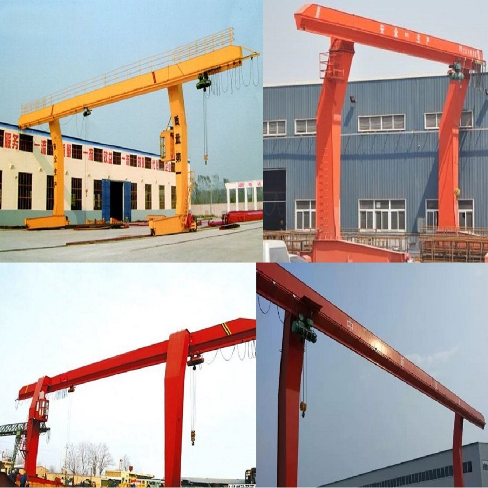 L 10 tons - 16 m electric hoist gantry crane, single-girder gantry crane