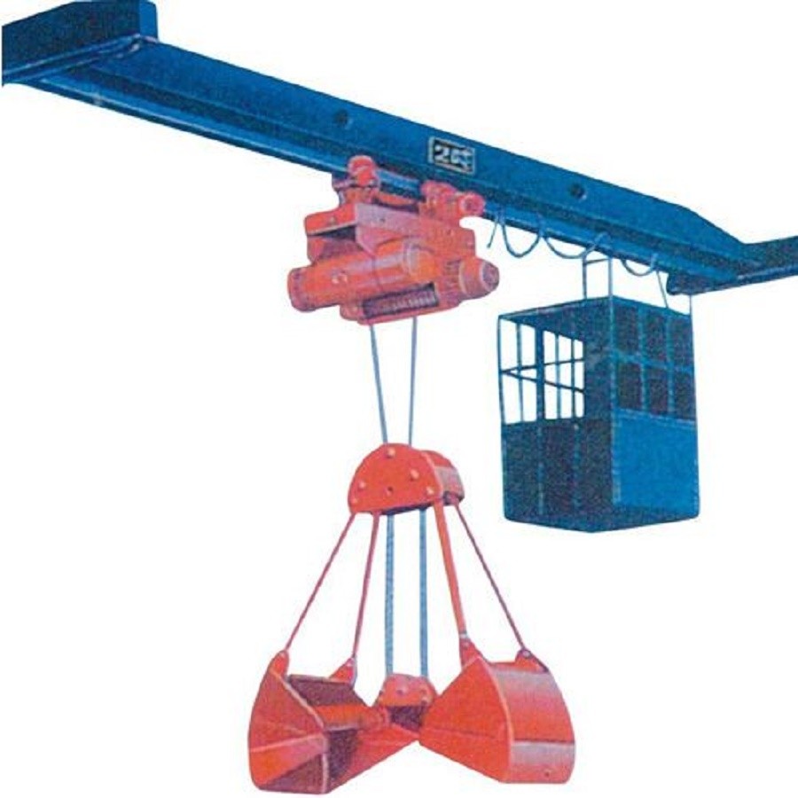 Electric single-girder grab crane 3-10 tons
