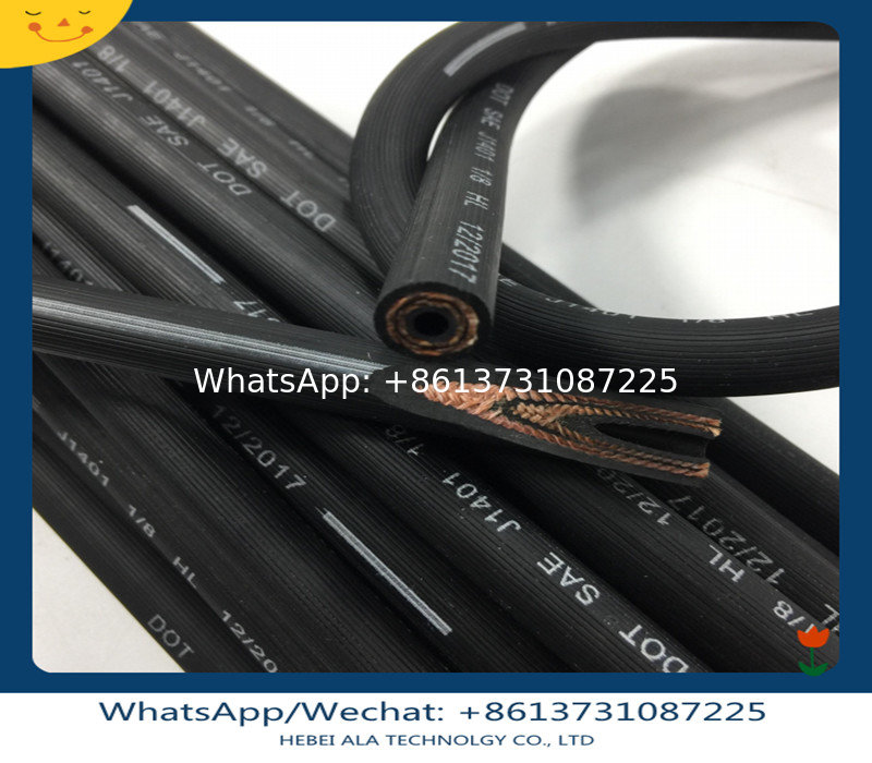 sae j1401 hydraulic brake hose flexible heat resistant steel wire reinforced rubber hose