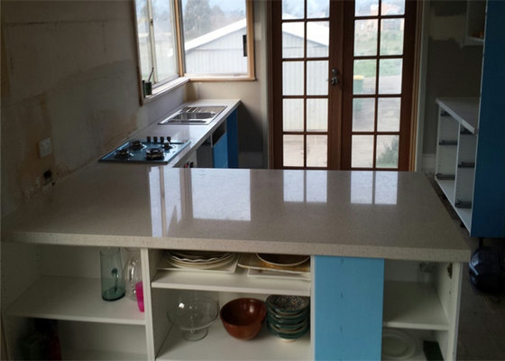 Almond Rocca Quartz Kitchen Counter Tops Green Materials Worktops Quartz Stones