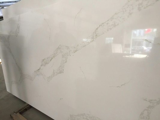 As Calacatta Nuvo Brilliant Vein Kitchen Counter Stone Quartz Based Stone