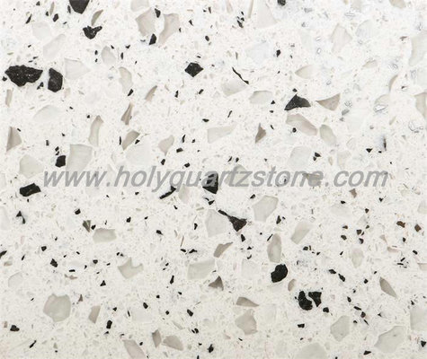 White Platinum Engineered Quartz Stone Perfect Choice For Kitchen / Bathroom / Floor