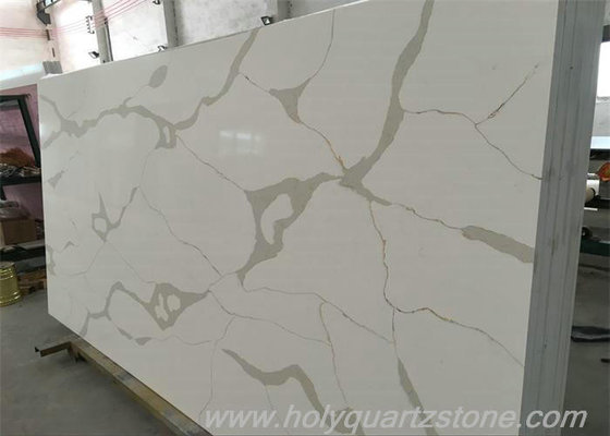 Calacatta Gold Quartz Solid Surface Countertop For Hotel Home Decoration