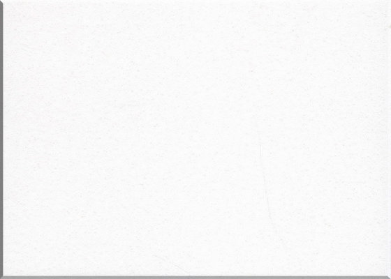 Solid White Engineered Quartz Stone 30mm Slabs for Countertops , Benchtops , Worktops
