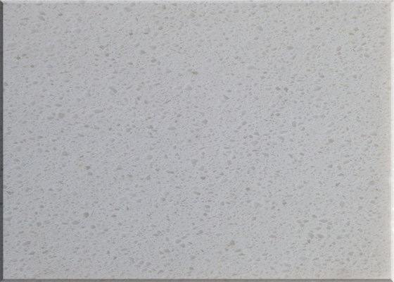 Mist White Engineered Quartz Sheet / Artificial Quartz Stone Slab 12mm - 30mm Thickness