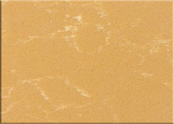 Recycled Crema Marfil Artificial Quartz Stone For Countertops / Vanity Tops or Benchtops