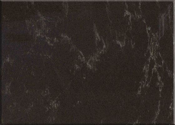 Scratch Resistant Brown Vein Artificial Quartz Stone Big Slabs / Quartz Stone Benchtops