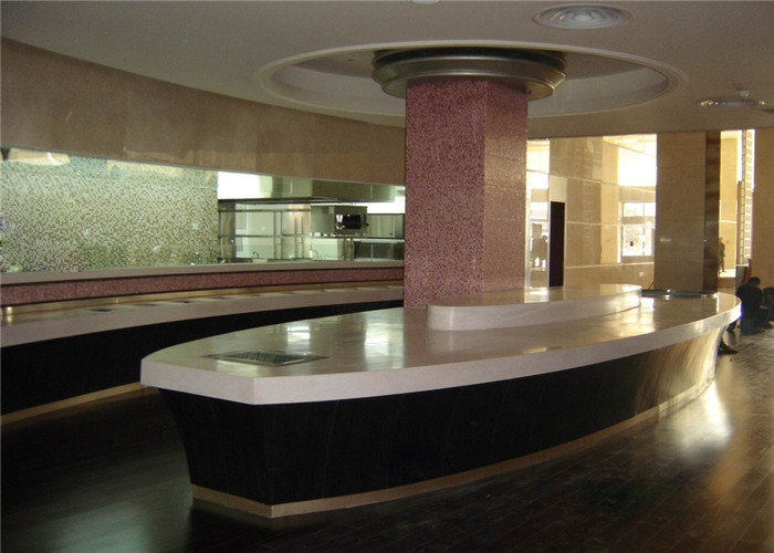 20mm Island Carrara White Engineered Stone Benchtops / Heat Resistant Kitchen Worktops