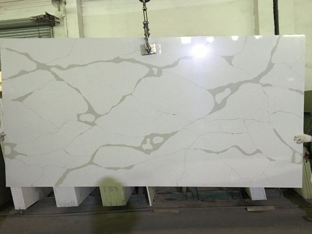 Calacatta Gold White Quartzite Slabs Custom ISO9001/NSF Approved