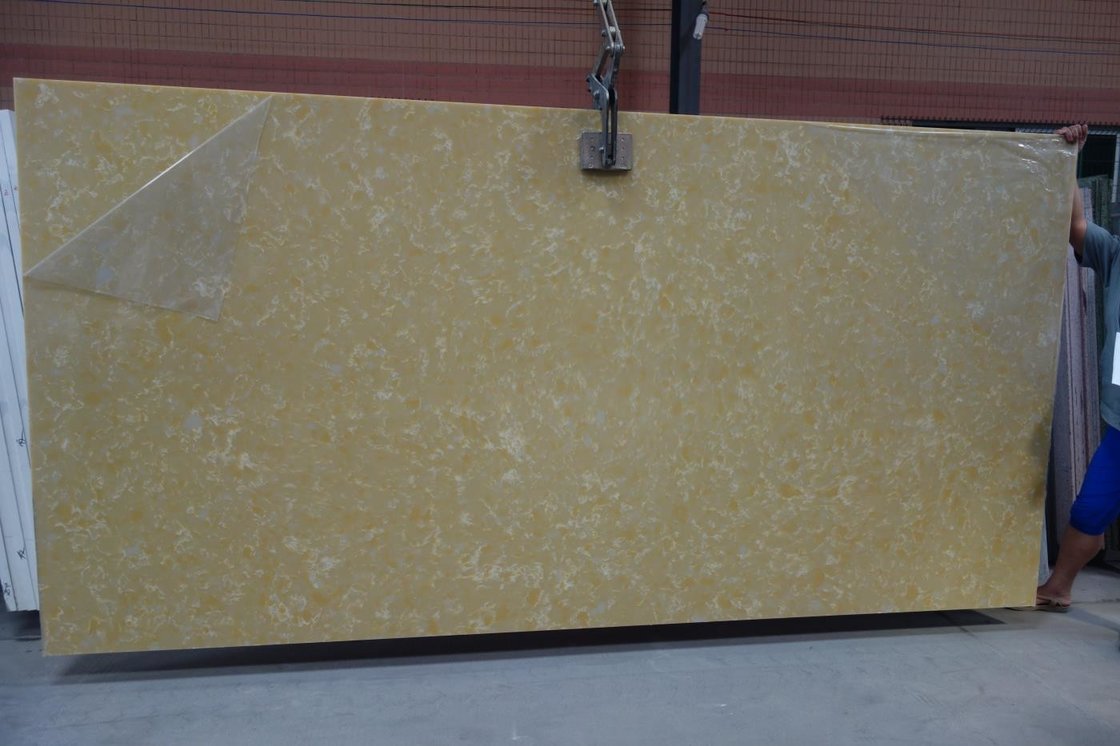 NSF Green Guard Synthetic Stone Quartz Vanity Tops Honey Onyx 3200 mm x 1600 mm