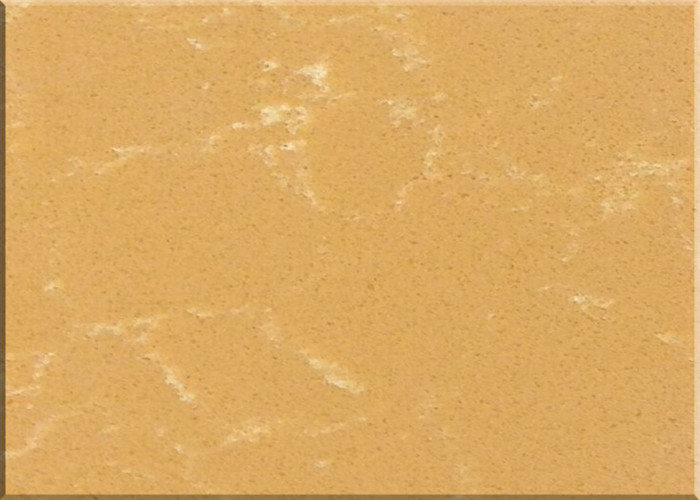 Recycled Crema Marfil Artificial Quartz Stone For Countertops / Vanity Tops or Benchtops
