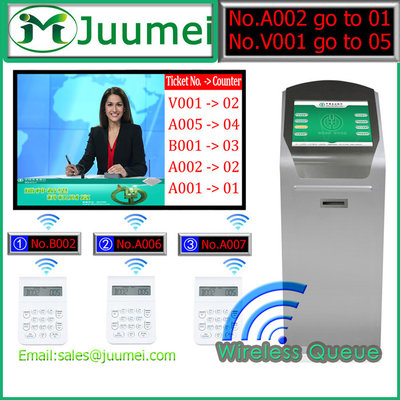 Automatic Queue Management  Call System With 42" LCD Display For Bank