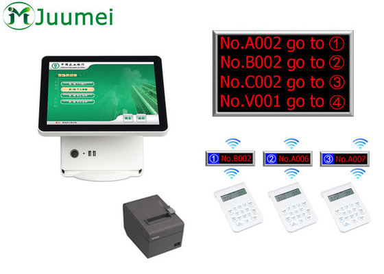 Manual Queue Management System Steel Cabinet With Touch Screen