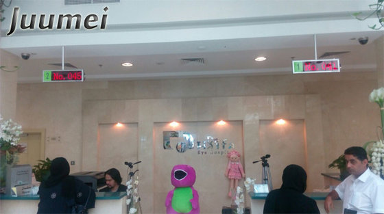 Queue Number Display Function and Indoor Usage Juumei Queue Token Number Dot Matrix LED Counter/Teller Display