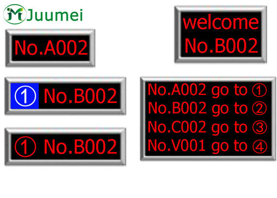 Dot Matrix Token LED Counter Display Bank Queue Number System