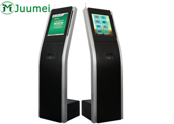 Freestanding Queue Management System Ticket Dispenser With IR Touch Screen