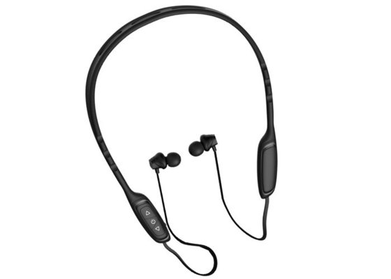 Portable Wireless Bluetooth Noise Cancelling Earbuds , Wireless Neckband Headphones With Mic