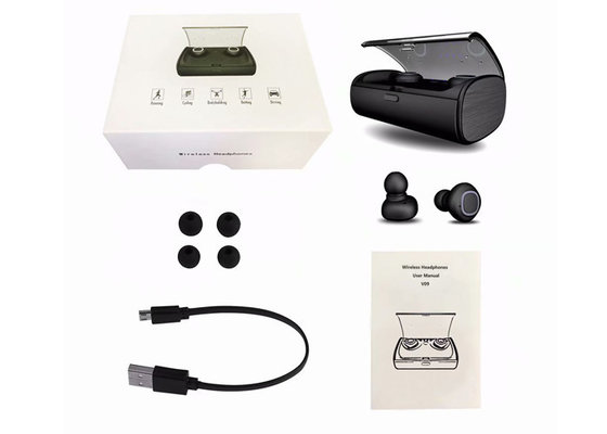 Stereo True Wireless In Ear Headphones , Wireless Bluetooth Earphones With Charging Case