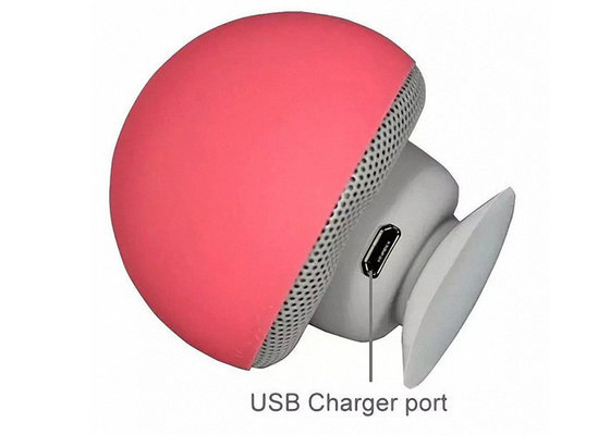 Hands Free Lovely Mushroom Wireless Bluetooth Speaker With Suction Cup
