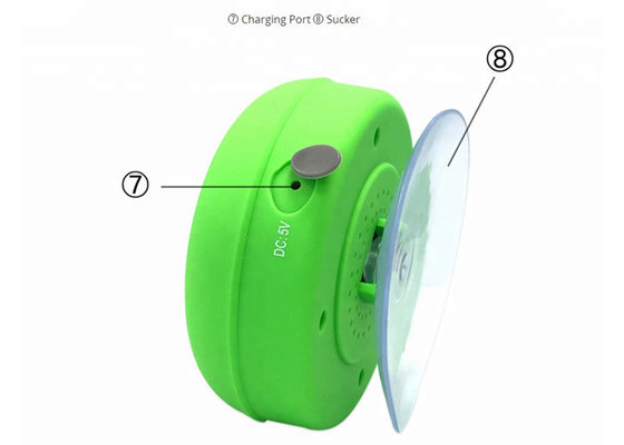 Custom Waterproof Wireless Bluetooth Speakers / Sucker Wireless Speaker For Sports