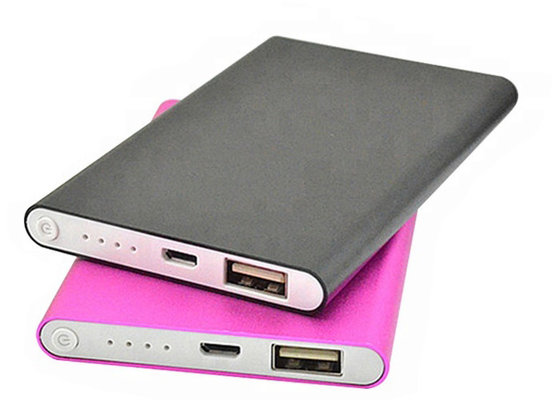 Lightweight Aluminum Alloy Power Bank Mobile Charger 5000mah 110*68*10mm Dimension