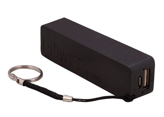 Reliable Keychain Portable Phone Charger , Travel Power Bank 2600 Mah