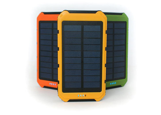 Fashionable Portable Solar Power Bank 10000mah Stylish Design With LED Light