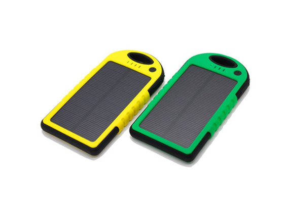 Custom Logo Portable Solar Power Bank Waterproof Dual USB Mobile Phone Battery Charger