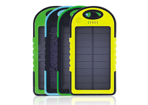 Compact Portable Solar Power Bank 5000 MAh Waterproof Dual Usb External Battery