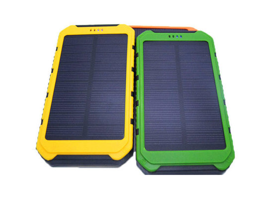 8000mah Portable Solar Power Bank , Waterproof Portable Charger For Mobile Phone