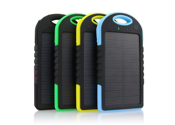 Custom Logo Portable Solar Power Bank Waterproof Dual USB Mobile Phone Battery Charger