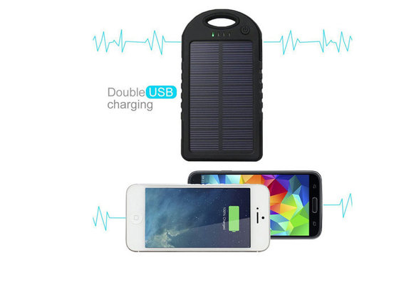 Outdoor Waterproof Solar Power Bank 5000 MAh , Portable Solar Battery Charger