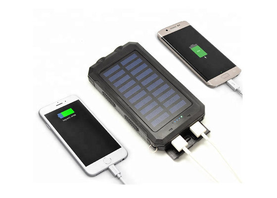 10000mah Portable Solar Power Bank 139x78x29mm Dimension Stylish Design