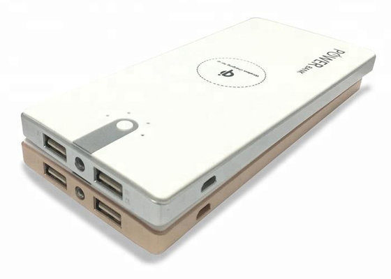 Wireless Charging Power Bank , QI Fast Wireless Charger 8000mah With LED Torch
