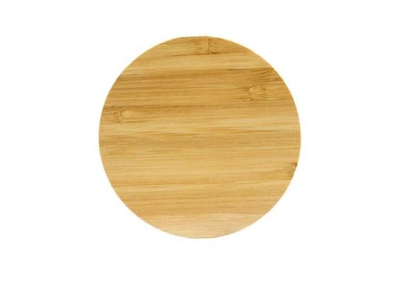 Bamboo Wooden QI Wireless Charger Shape / Logo Customized For Smart Phone