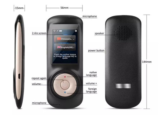 Simultaneous Handheld Voice Language Translator 70 Languages Portable Language Translator