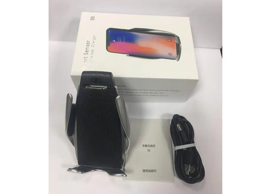 Black Car Mobile Phone Holder Intelligent Automatic Induction Navigation Car Bracket