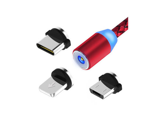 Phone Accessories Mobile USB Cable Micro Braided 3 In 1 USB Charging Cable
