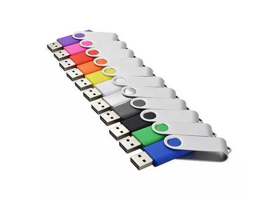 Swivel Gift USB Flash Drive 2GB 4GB 8GB Logo Custom Printing Plastic Case Gift OTG
