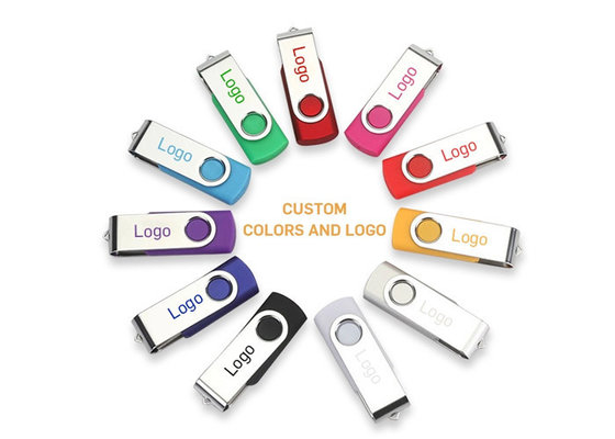 Swivel Gift USB Flash Drive 2GB 4GB 8GB Logo Custom Printing Plastic Case Gift OTG