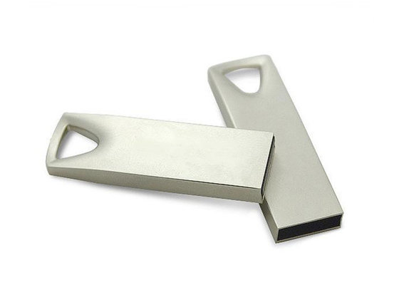 Popular Gift USB Flash Drive 1Gb-128Gb Silver Color Metal USB Flash Drive
