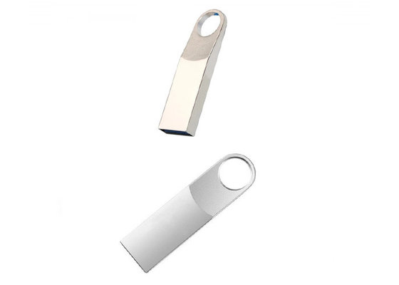 Popular Gift USB Flash Drive 1Gb-128Gb Silver Color Metal USB Flash Drive