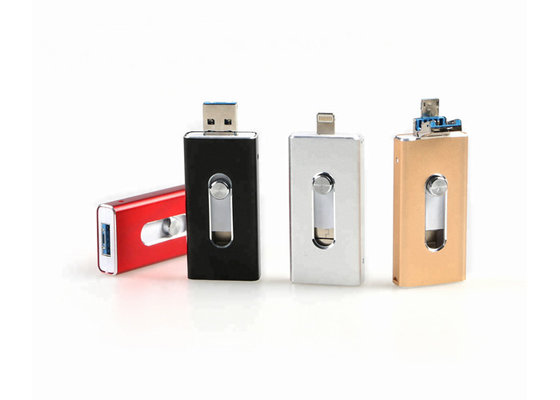 Pen Drive / OTG USB Flash Drive USB 3.0 Metal Material For iPhone 16GB 32GB 64GB 128GB 256G