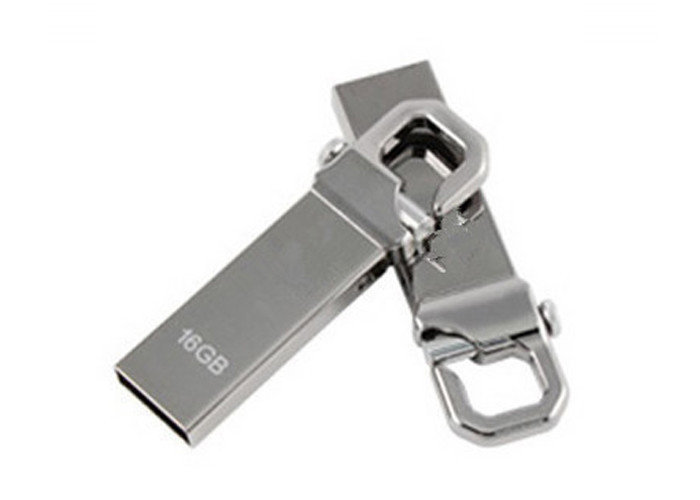 Popular Gift USB Flash Drive 1Gb-128Gb Silver Color Metal USB Flash Drive