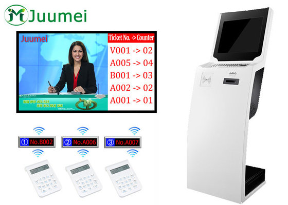 Internal Kiosk Queue Management System Free Standing Use In Bank