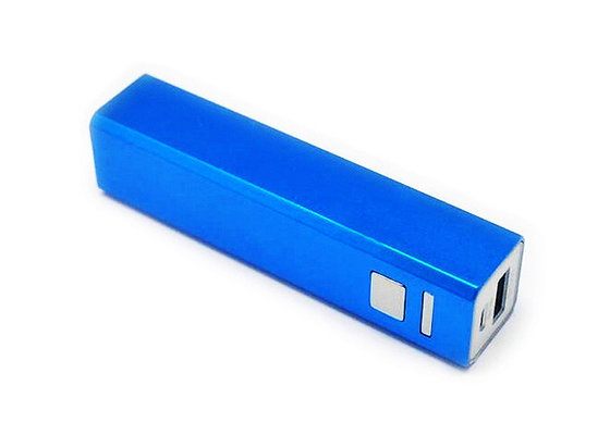 2600mAh External Portable Mobile Power Supply , Mobile Phone Power Bank Color Custom