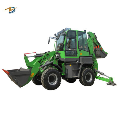 New backhoe wheel loader with auger driller attachment backhoe digger for sale