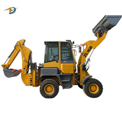 New backhoe wheel loader with auger driller attachment backhoe digger for sale