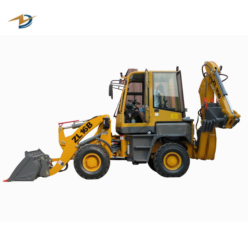 New backhoe wheel loader with auger driller attachment backhoe digger for sale