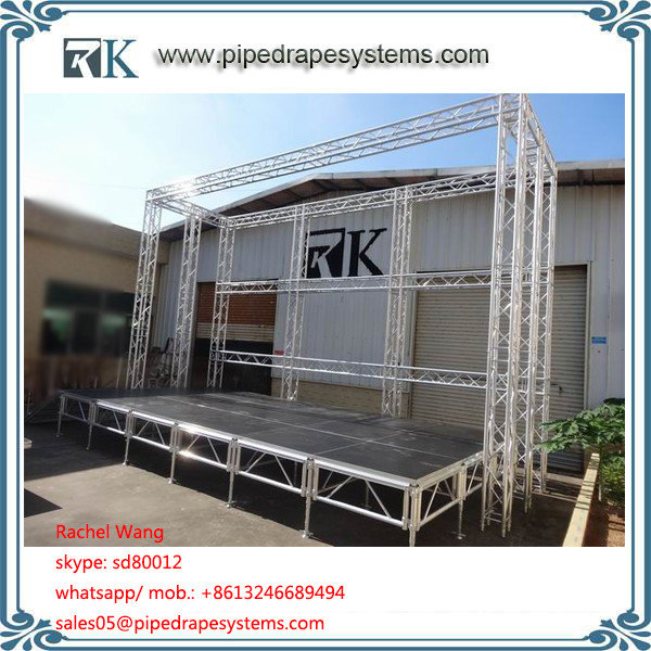 Outdoor truss display aluminum Stage Platform adjustable riser high bearing for music event